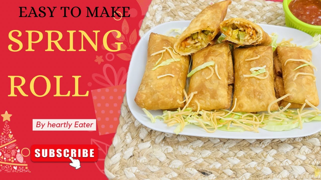 Crispy Spring Rolls Recipe | Vegetable Spring Rolls | Easy Snack Spring ...