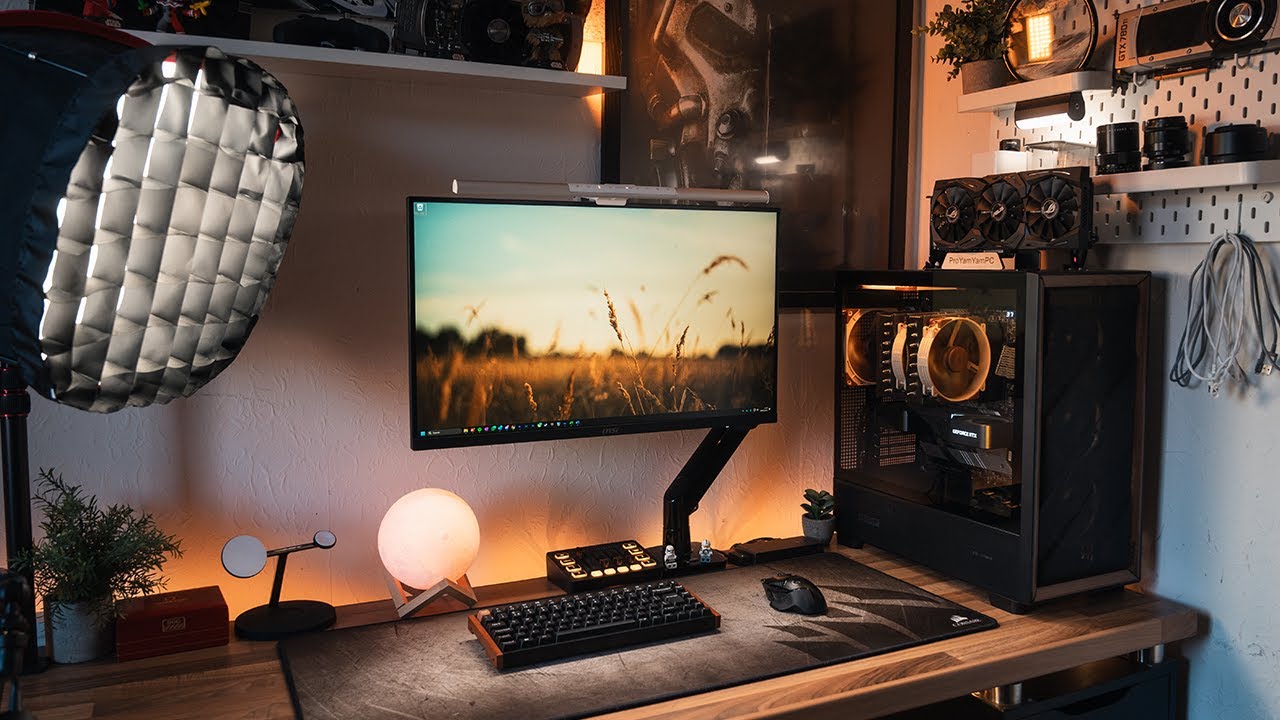 My Dream Single Monitor Desk Setup Tour - 2025 - YouTube