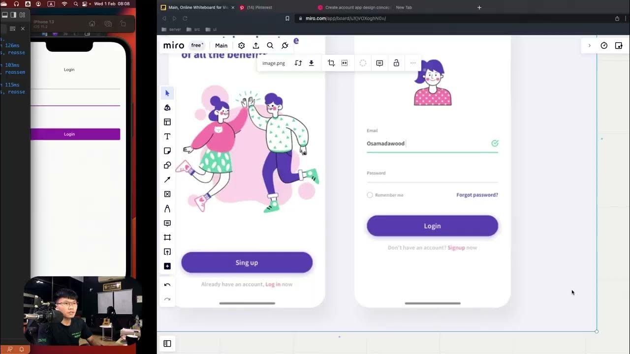 ສ້າງແອບດ້ວຍ - flutter login ui - fullstack flutter app school graphql+hasura ep4 - YouTube