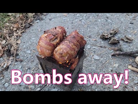 BBQ Chicken Bomb on FireBox Stove - YouTube