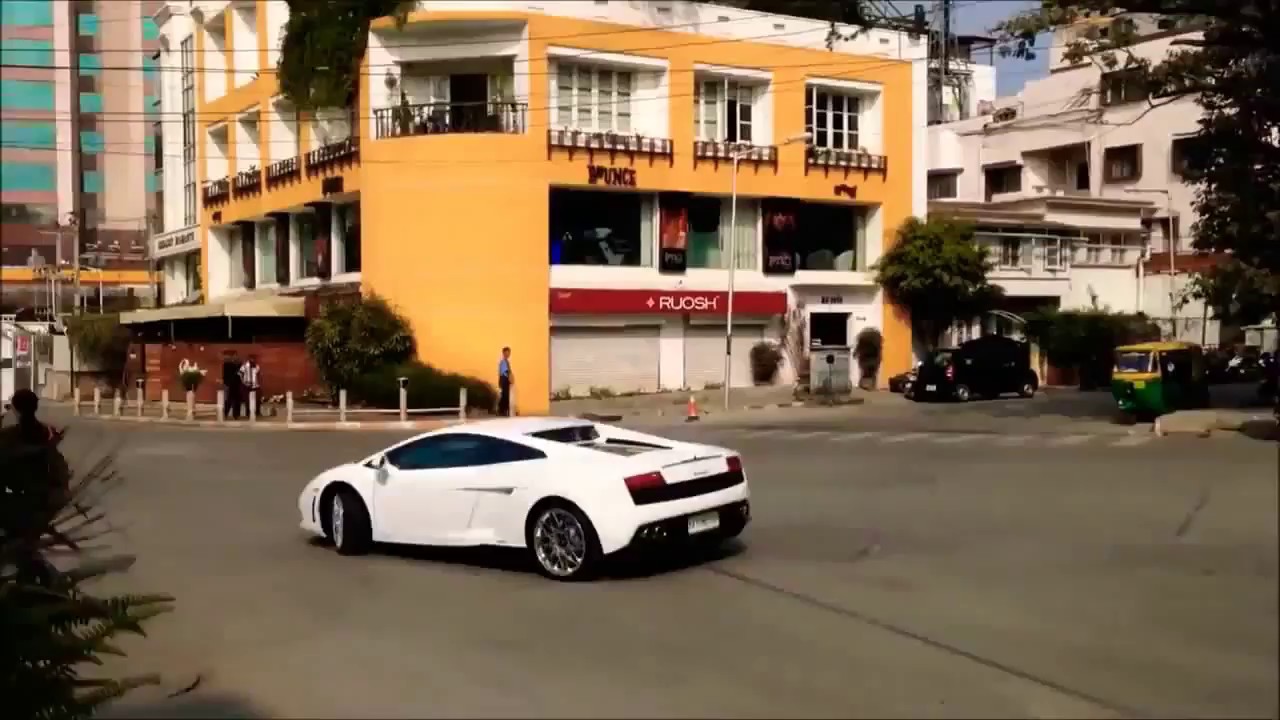 challenging star darshan purchased new lamborghini -car - YouTube