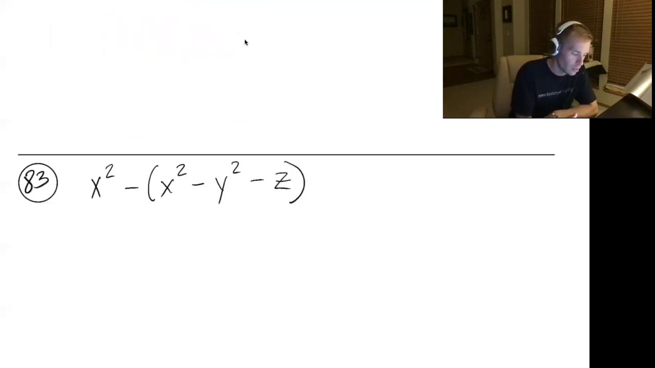 Intermediate Algebra 1.6 Using the Properties Guided Practice - YouTube