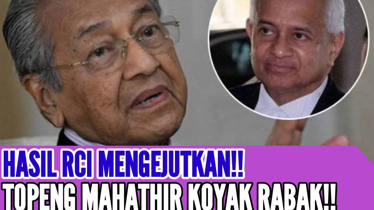 HASIL RCI MENGEJUTKAN!! TOPENG MAHATHIR KOYAK RABAK!! - YouTube