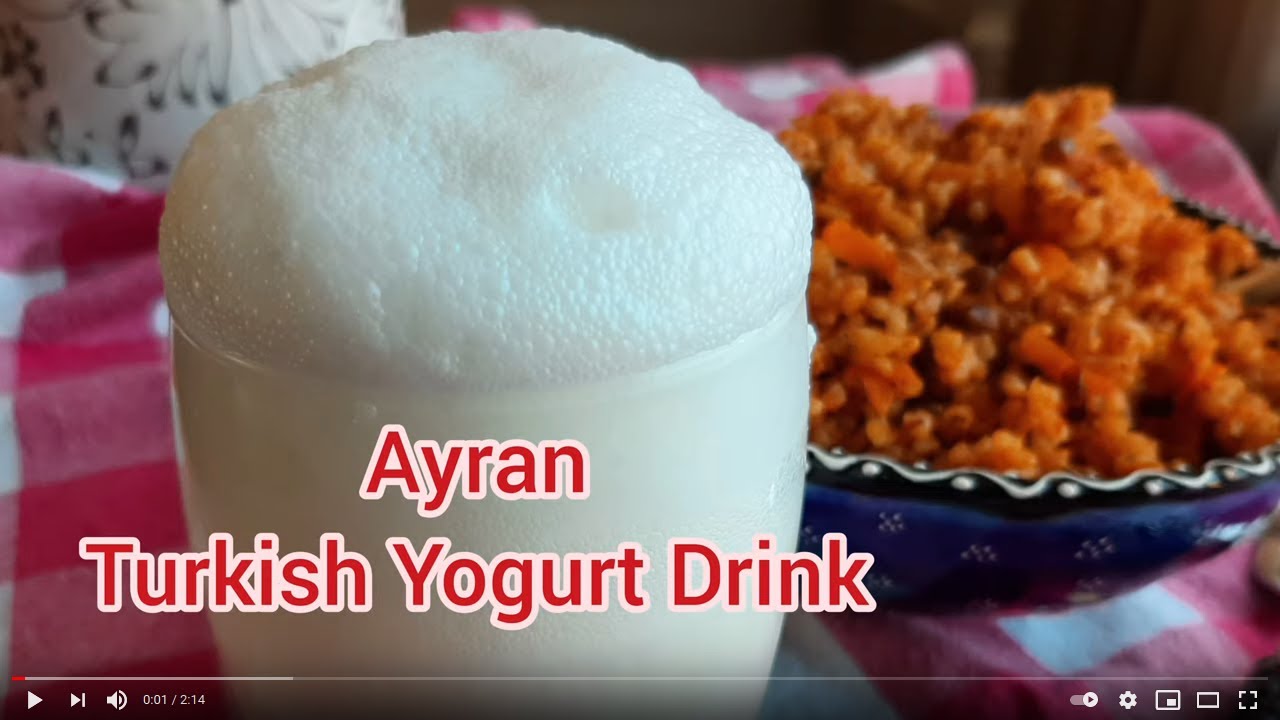 How to make Turkish yogurt drank | Easy and Quick Ayran Recipe #ayran # ...