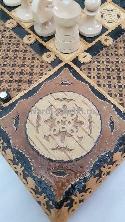 Шахматы нарды резные Королевский гамбит #эксклюзив #handmade #москва # ...