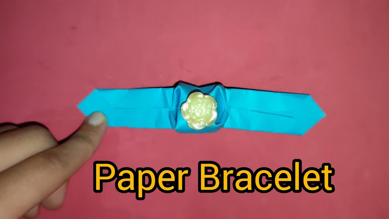 DIY Paper Bracelet/Easy paper Bracelet.#origami #diy - YouTube