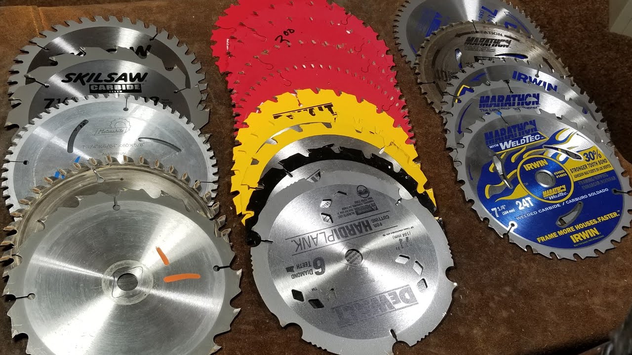7 1 4 Circular Saw Blade Review Comparison YouTube