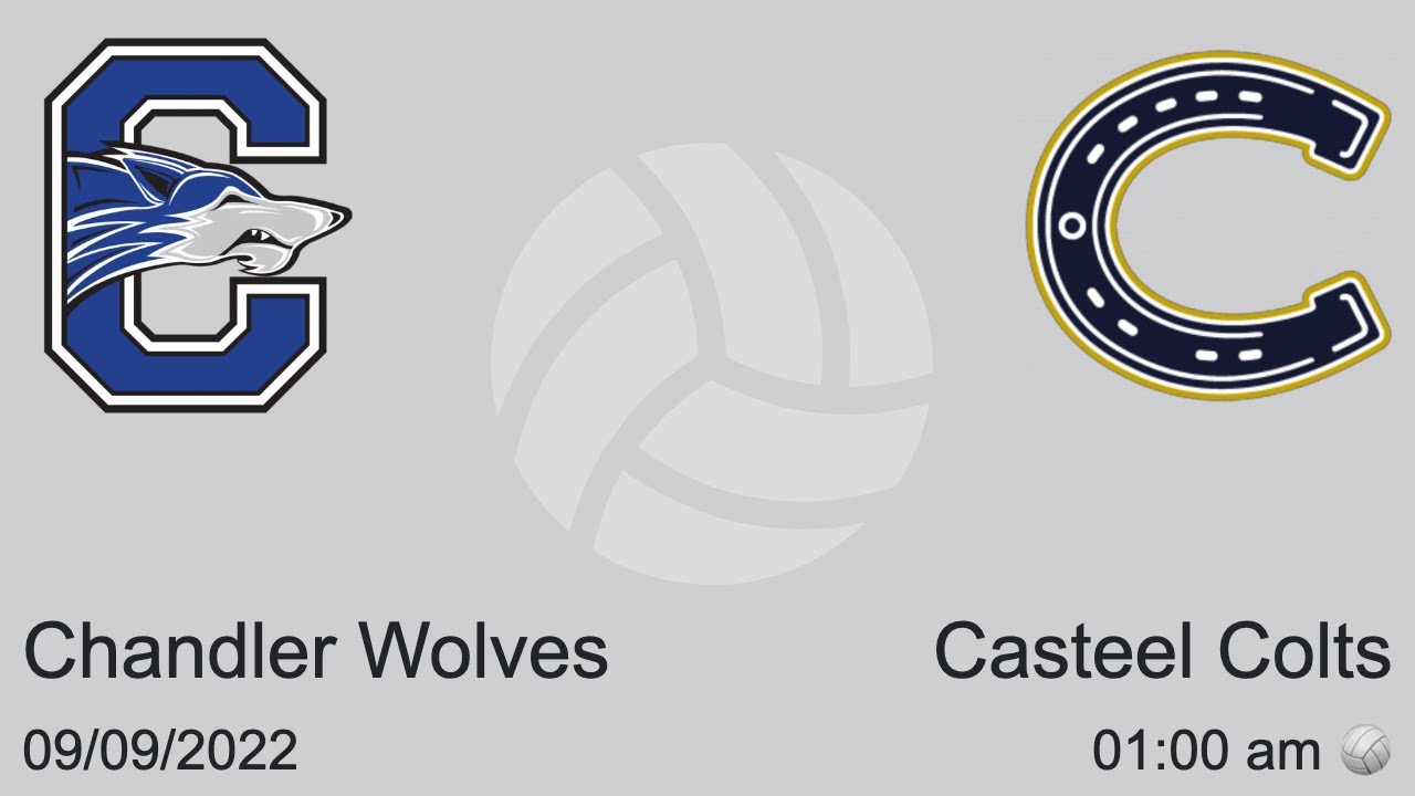 Chandler Wolves Girls Volleyball vs Casteel Colts - YouTube