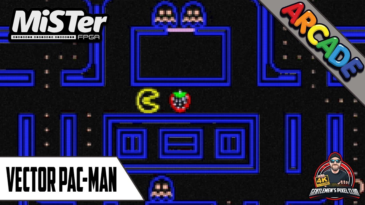 Vector Pac-Man / MiSTer FPGA / Arcade - YouTube