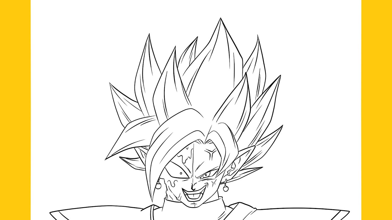 How to draw Corrupted Zamasu with guidelines step by step (Dragon Ball ...