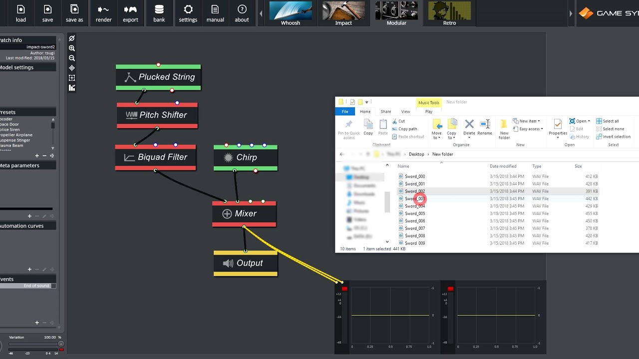 Blog - Creating Sound Variations with GameSynth (2/2) - YouTube