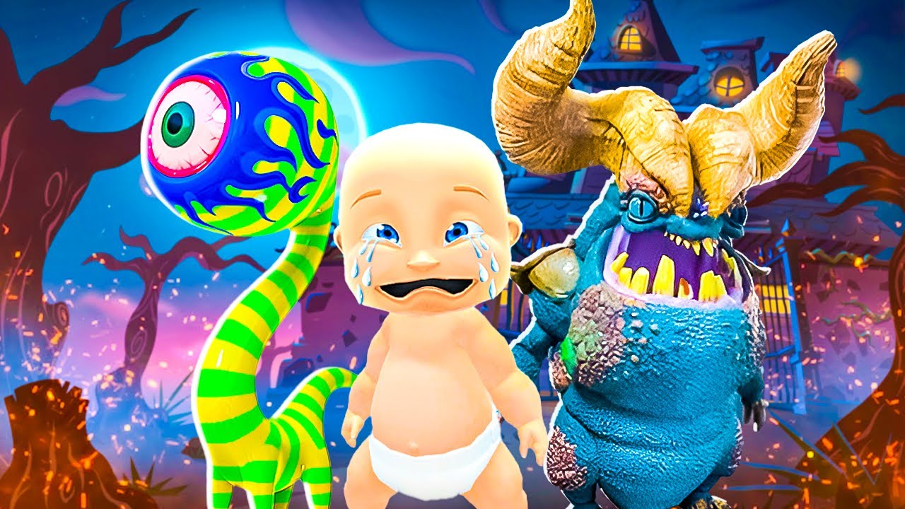 Baby Gets ADOPTED By EVIL Monster Family! - YouTube