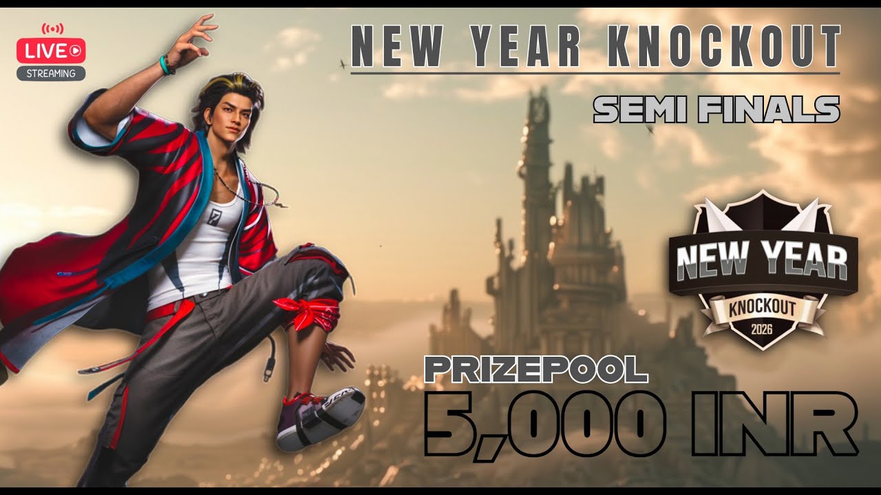 NEW YEAR KNOCKOUT || 5K PRIZEPOOL || SEMI FINALS - YouTube