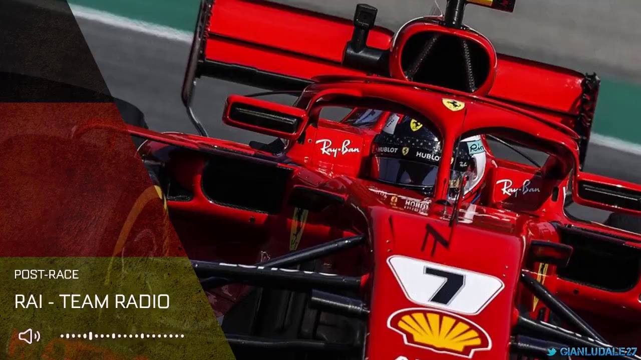 Kimi Raikkonen's post-race team radio German GP 2018 - YouTube