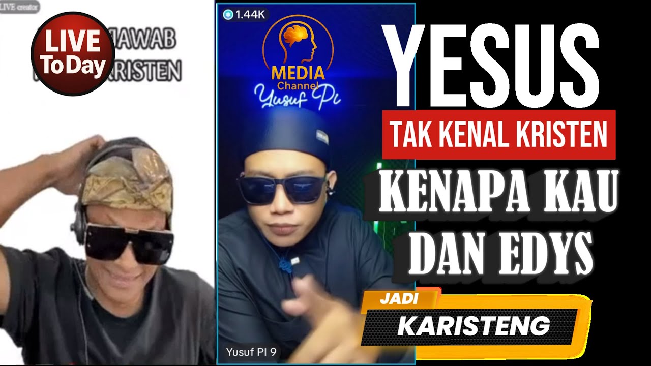 YESUS TAK KENAL KRISTEN... LAH.. KOQ KAMU DAN EDYS JADI KARISTENG ...