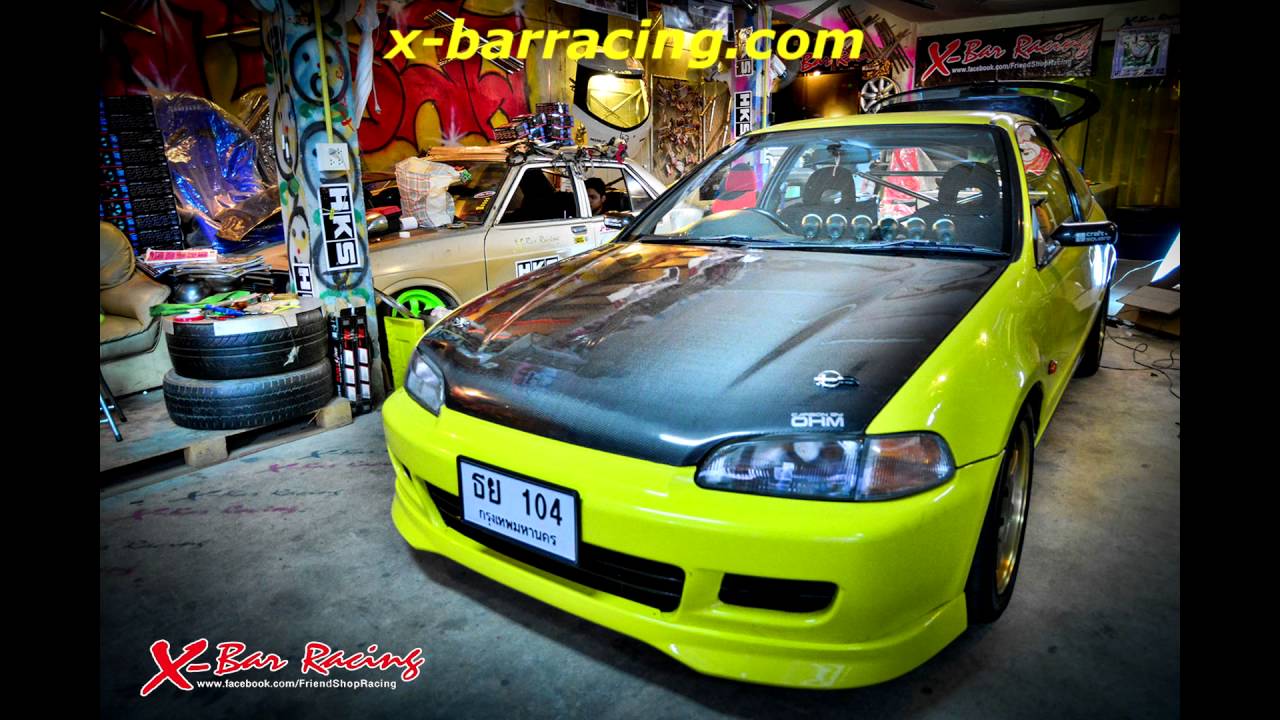 X-Bar Racing install X-Bar Honda civic Eg 3Dor - YouTube