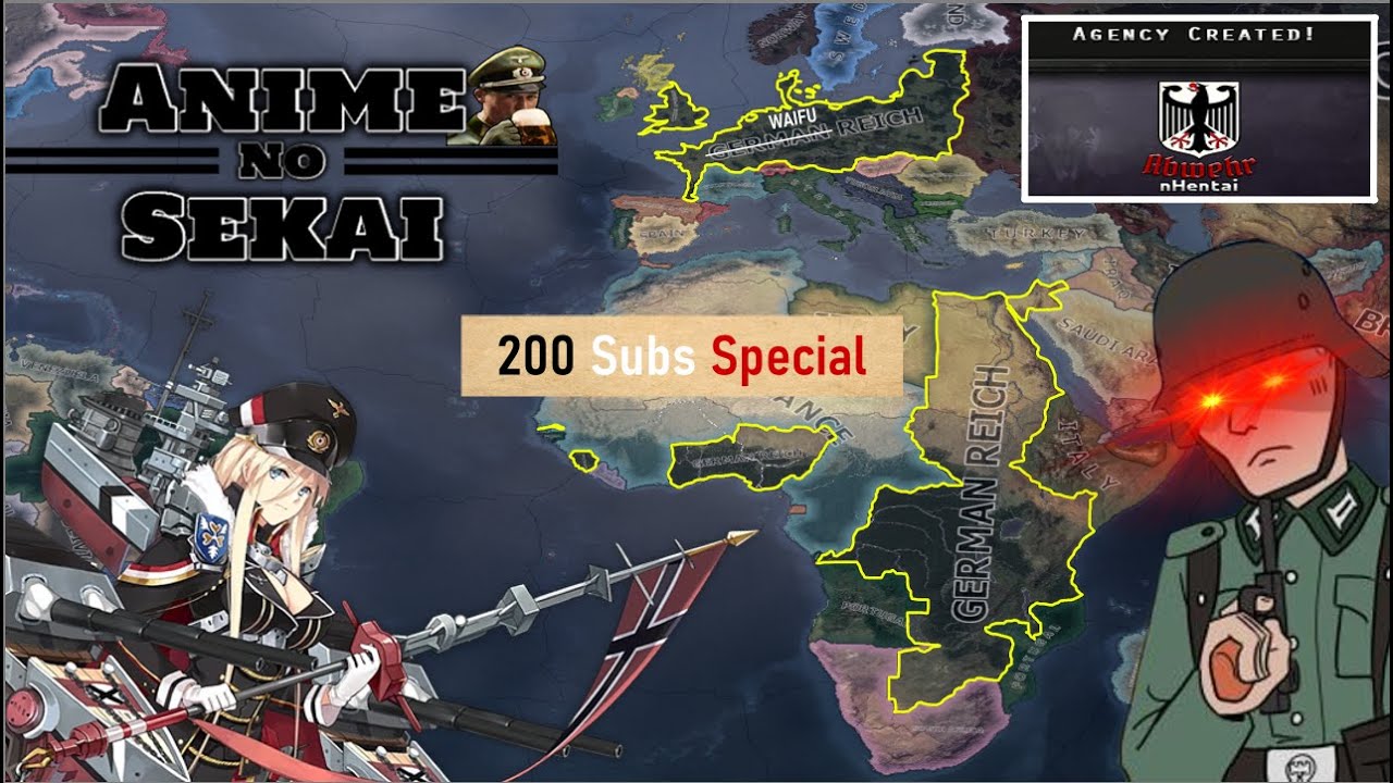 |200 subs special| HoI4 Anime mod: Creating Great Waifu Reich - YouTube
