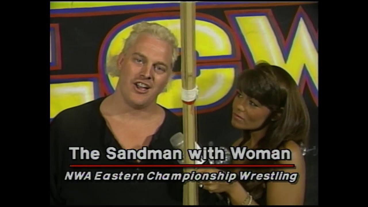 Sandman & Woman Promo after Victory over Tommy Cairo & Peaches 1994 (ECW) - YouTube