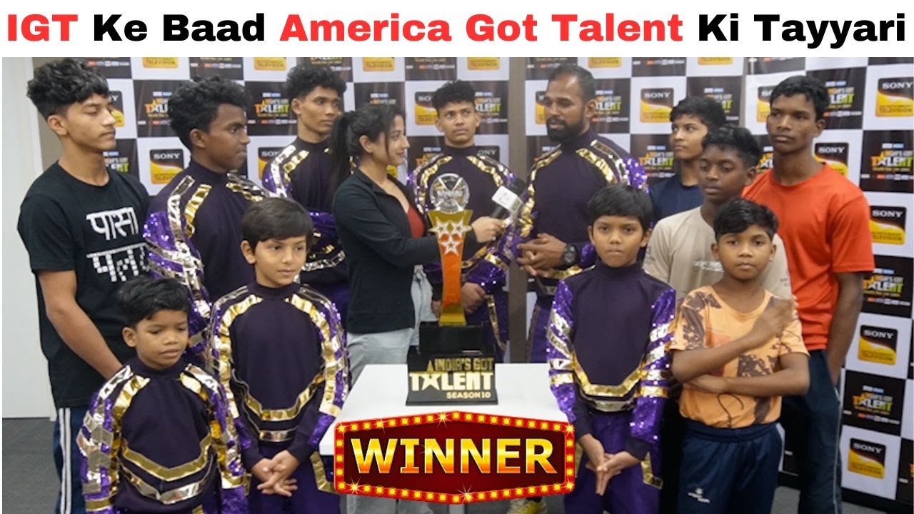 IGT 10 Winner Suresh And Team Won India's Got Talent Trophy Abhujamarh ...