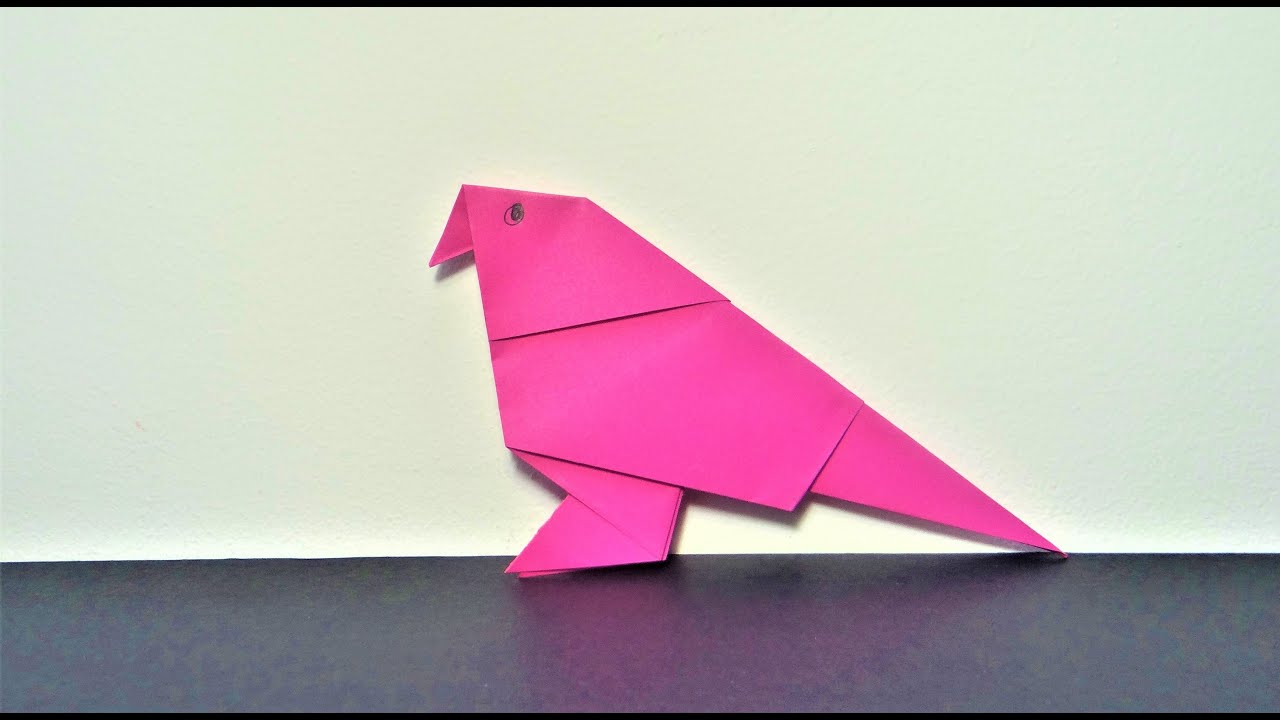 Cómo hacer un pajarito de papel a origami paso a paso y fácil. - YouTube
