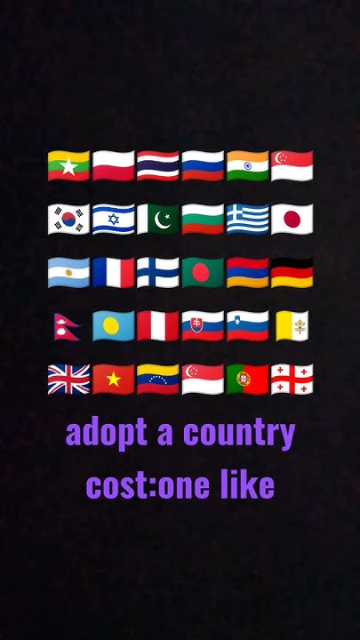 adopt a country#country - YouTube