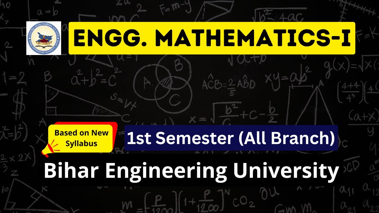 Engineering Mathematics-1 (Syllabus) || 1st Semester All Branch ...