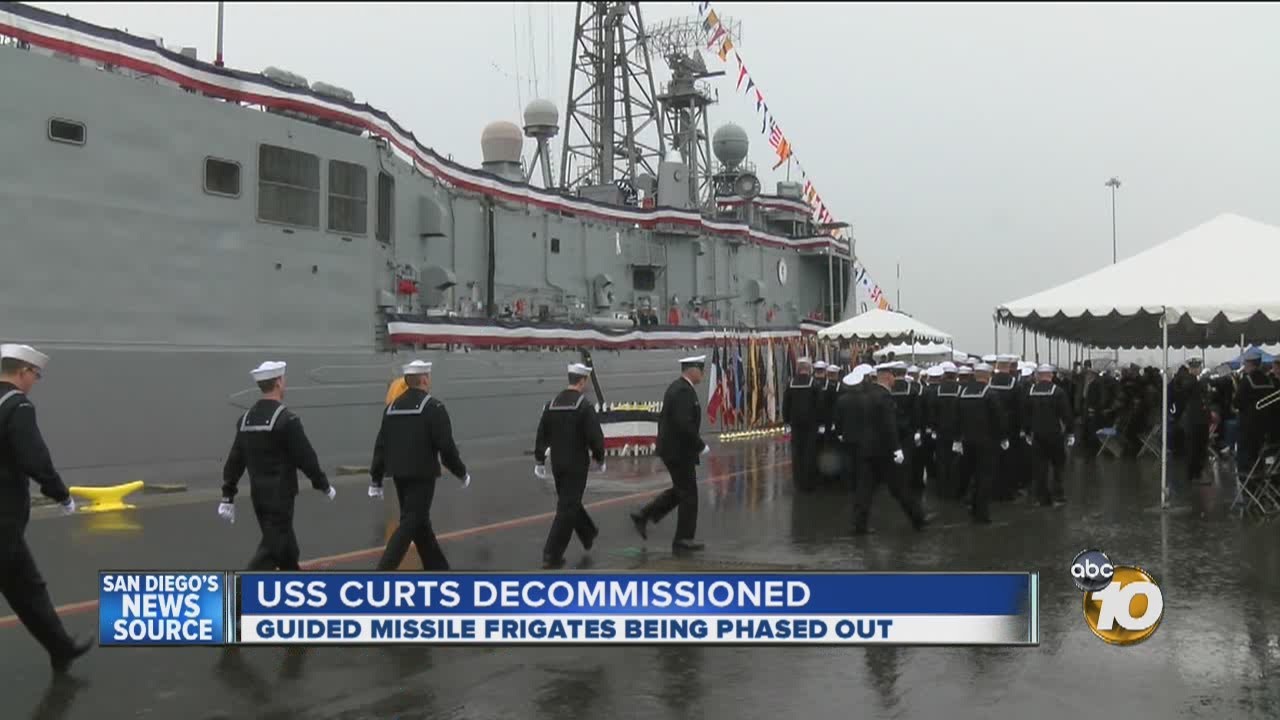 USS Curts decommissioned - YouTube