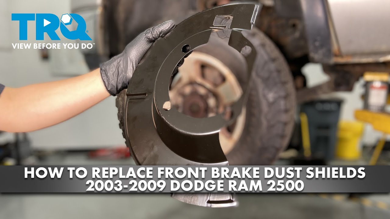 How to Replace Front Brake Dust Shields 2003-2009 Dodge Ram 2500 - YouTube
