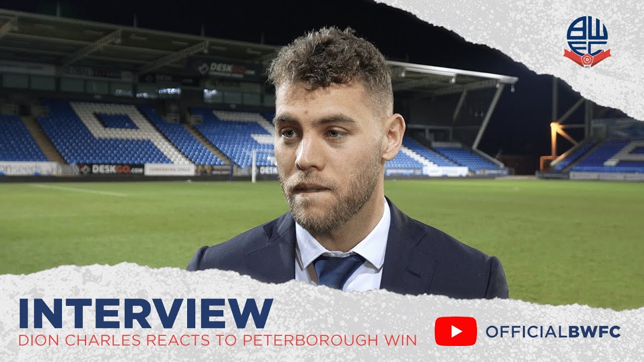 DION CHARLES | Forward on Peterborough United victory - YouTube