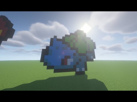 Minecraft: BULBASAUR Pixel Art (Tutorial) - YouTube