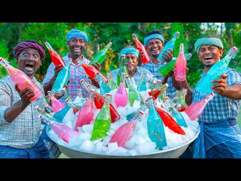 SUMMER COOL DRINK | Natural Healthy Juice Making in Village | Colorful Summer Refreshing Detox Water