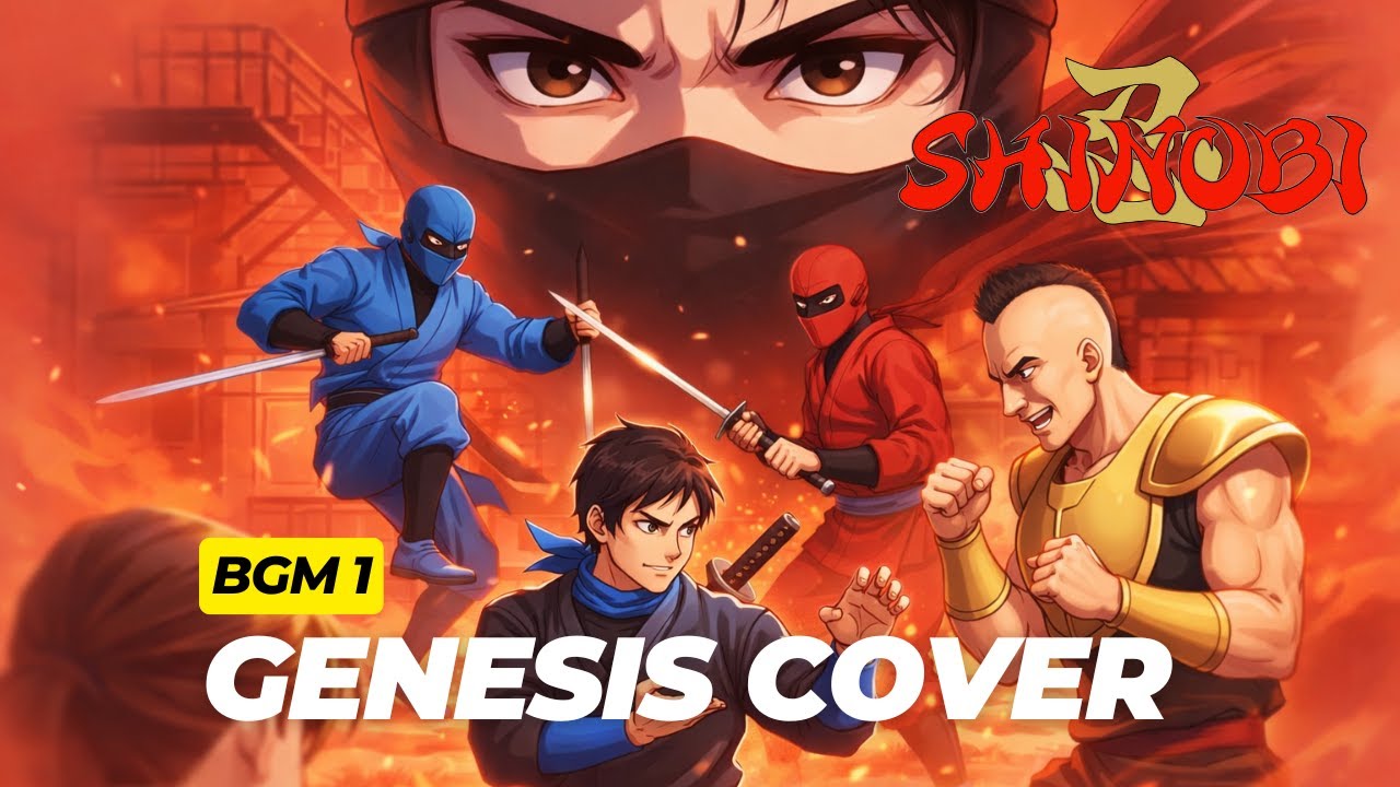 Shinobi: BGM 1 [Sega Genesis / Mega Drive Cover]