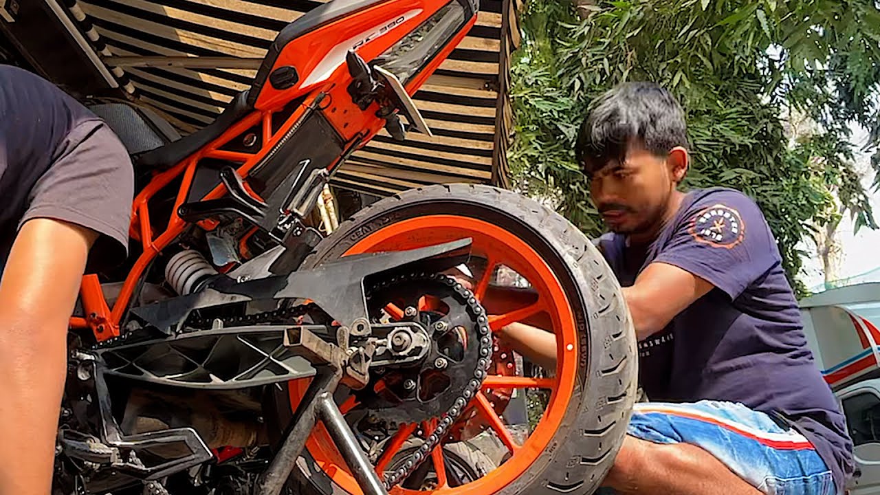 NEW ROLON CHAIN SPROCKET FOR MY KTM RC 390 - YouTube