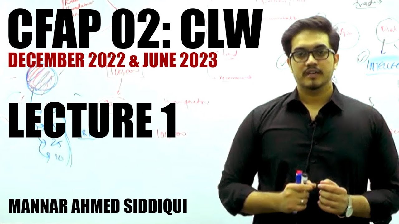 IQ | CFAP 2 | Class 1 | Dec 2022 | June 2023 - YouTube