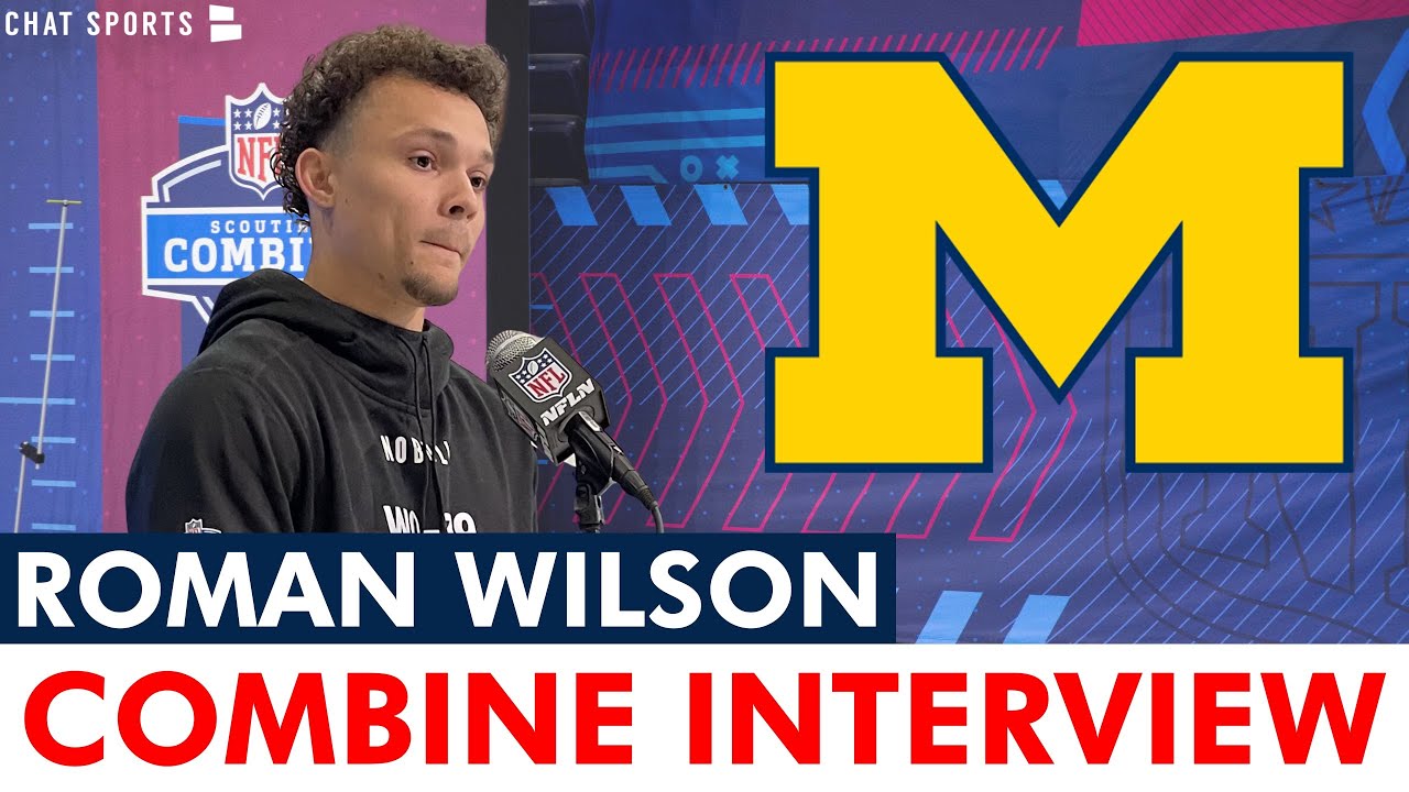 Michigan Football Wide Receiver Roman Wilson NFL Combine Interview ...