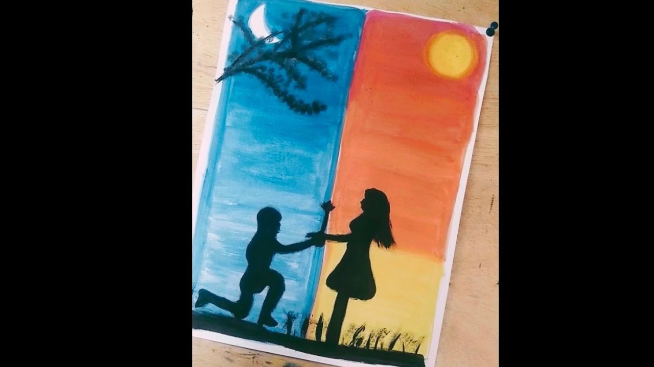 the beautiful two scense painting learn how to draw step by step ...