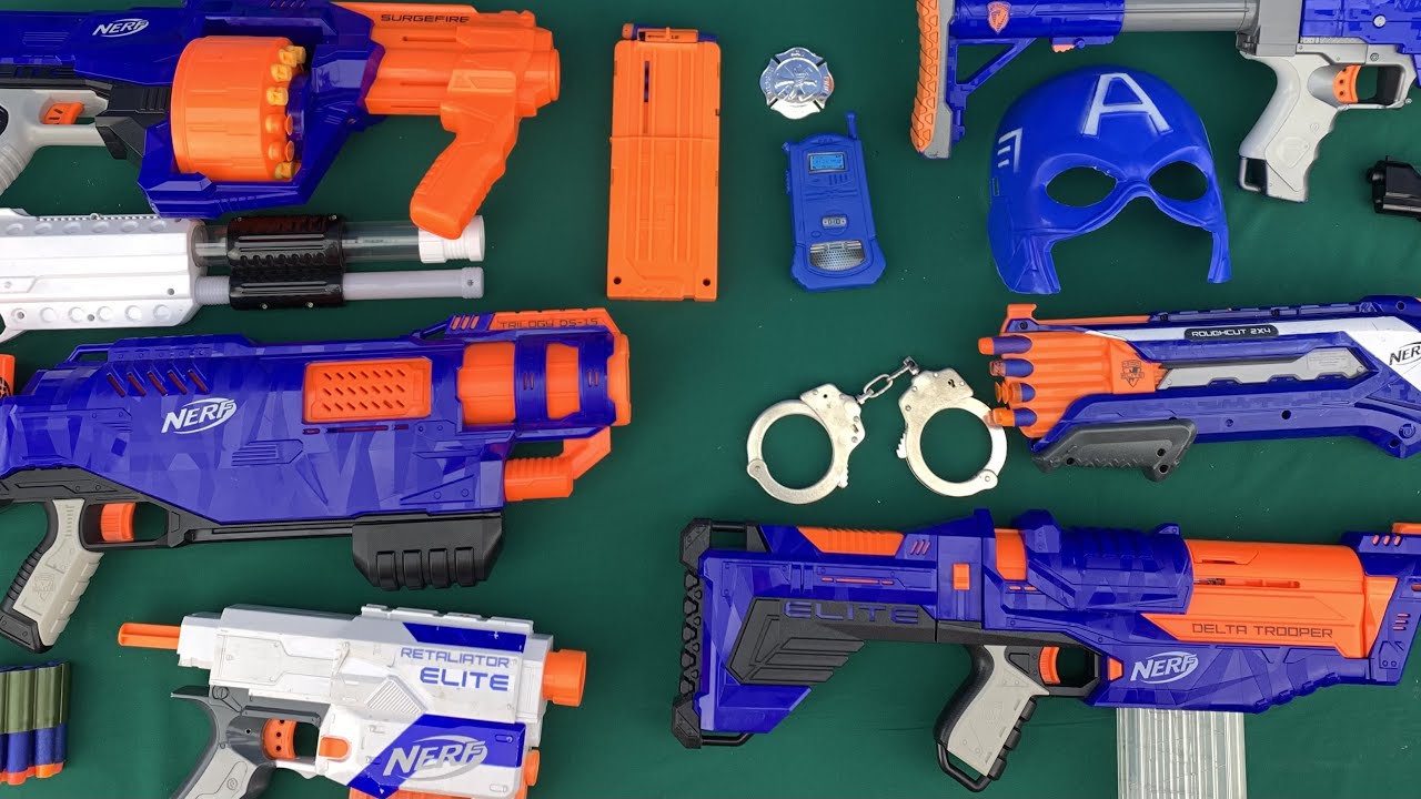 Navy Blue Real Nerf Pistols and Auto RiflesNerf N-Strike Elite-Super ...