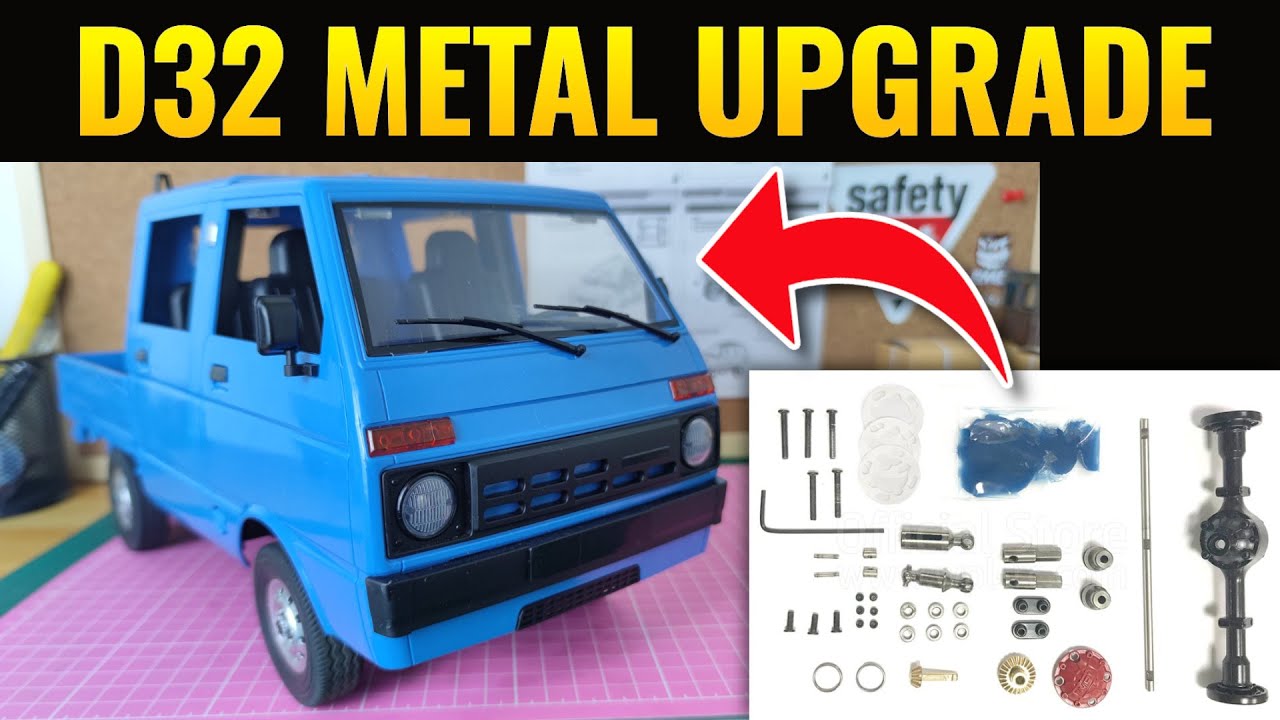 WPL D32 Metal Axle UPGRADE || MODIFIED || How to install - YouTube