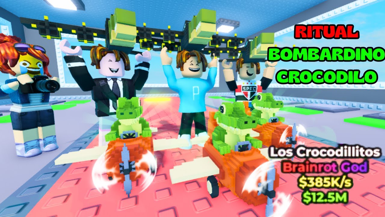 RITUAL DO BOMBARDINO CROCODILO NO ROUBE UM BRAINROT (Roblox Steal A ...