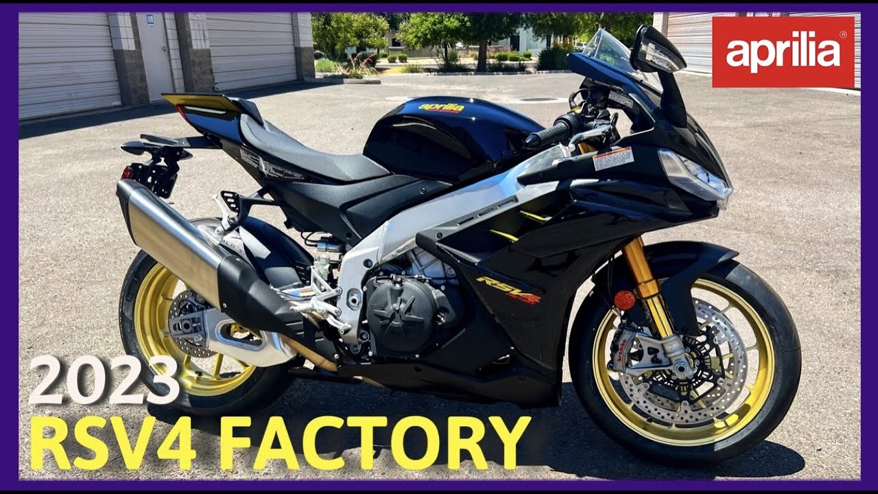Ultra Dark 2023 Aprilia RSV4 Factory - Walk Around - YouTube