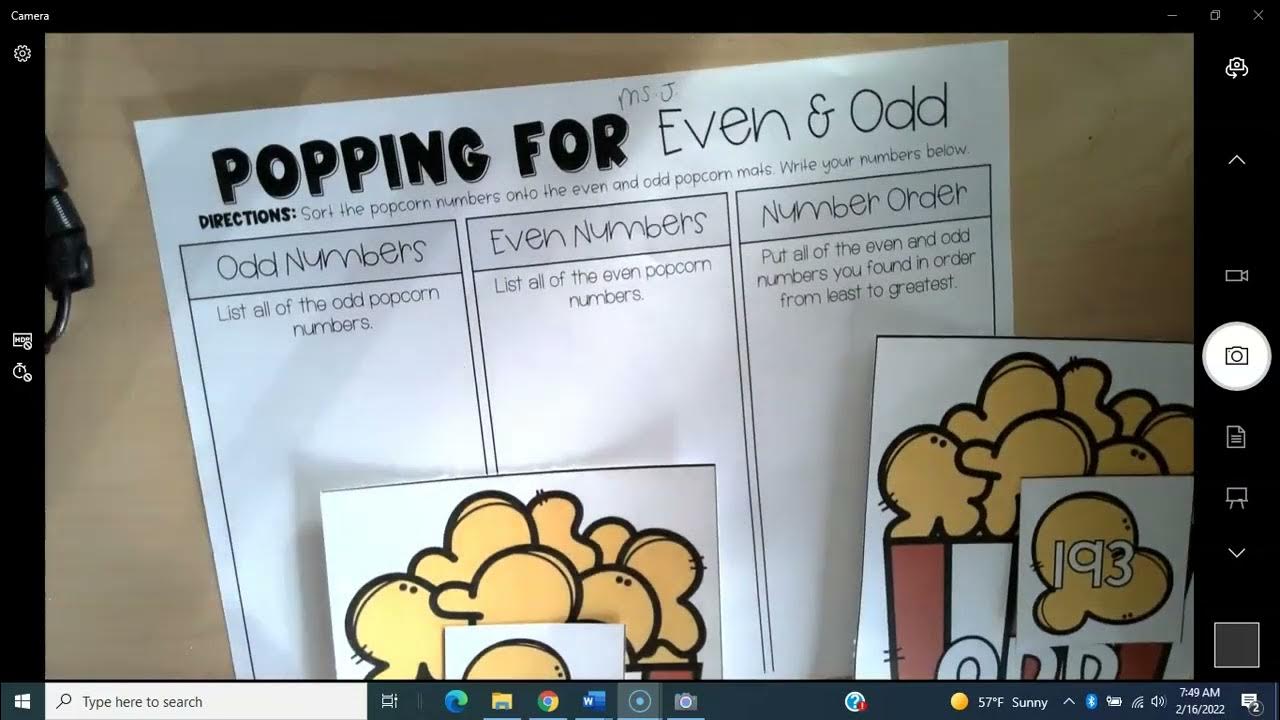 Even and Odd Popcorn Game - YouTube