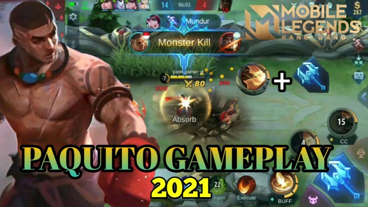 PAQUITO MOBILE LEGENDS GAMEPLAY | BEST KOMBO PAQUITO - YouTube