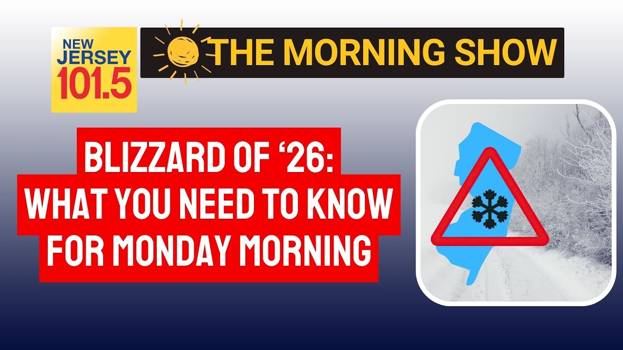 NJ Blizzard of '26: What you need to know Monday morning - YouTube
