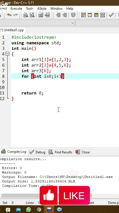 C++ arrays Tutorials Part 3 | #shorts - YouTube