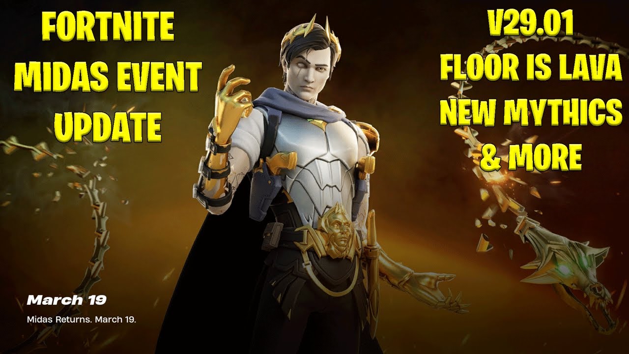 Fortnite Midas Event LIVE | Floor Is Lava Customs & Open Lobbies - YouTube