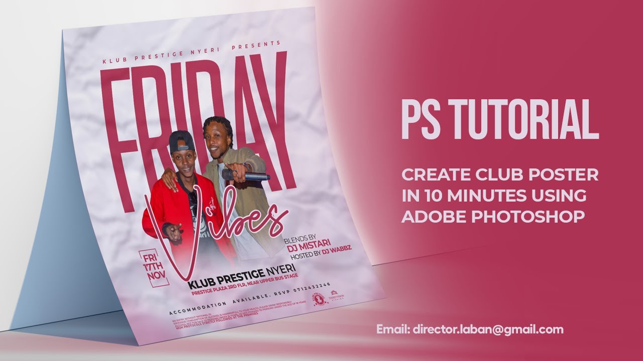 CREATE CLUB POSTER IN 10 MINUTES USING ADOBE PHOTOSHOP - YouTube