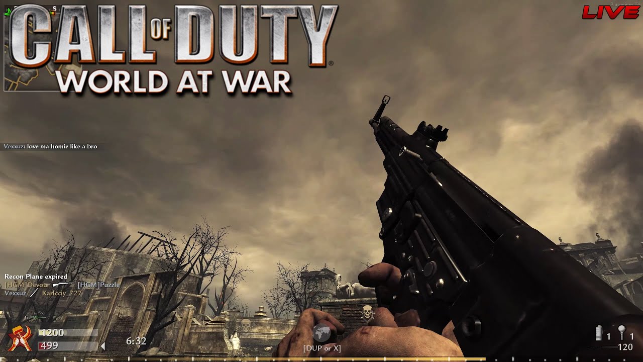 Call of Duty World At War | Multiplayer Gameplay | LIVE - YouTube