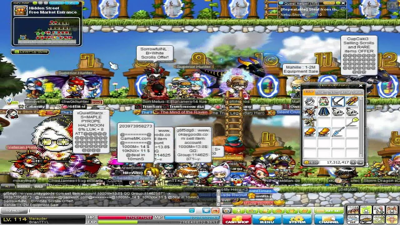 Maplestory Scrolling - YouTube