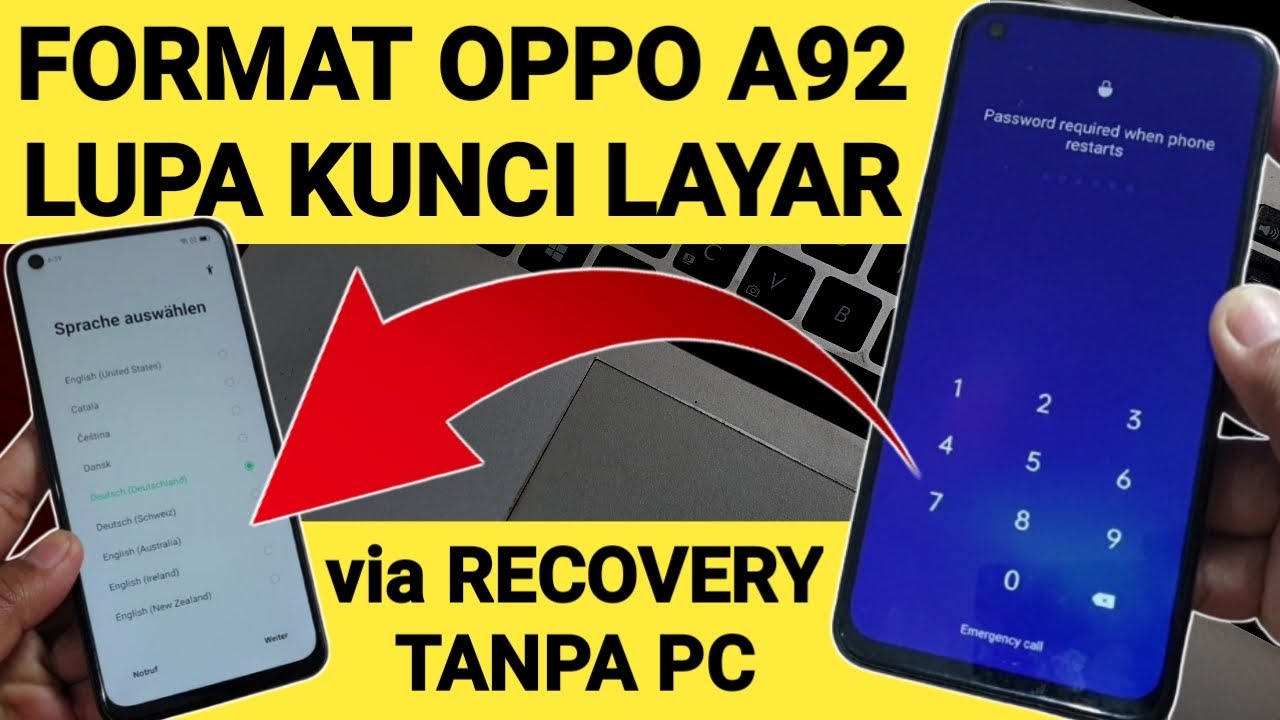 Cara Reset Oppo A92 Lupa Kunci Layar Tanpa Komputer - YouTube