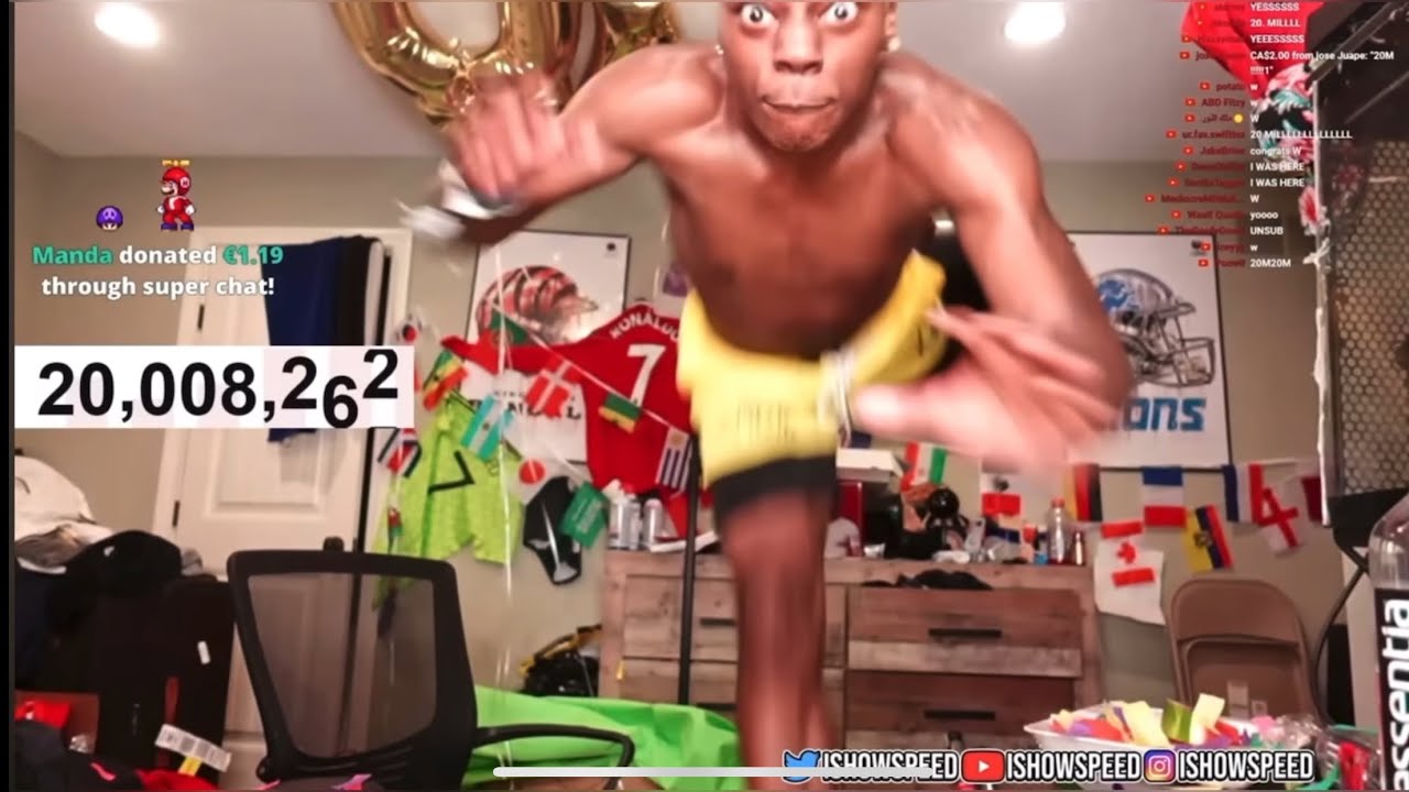 IShowSpeed Goes Crazy 🤪 & Jumps on His PC! 🖥️ #IShowSpeed #Reaction # ...